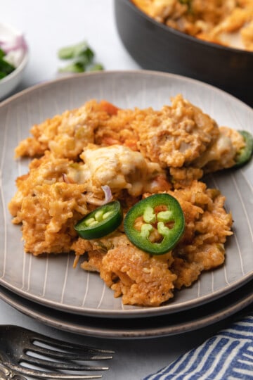 Queso Chicken & Mexican Rice Skillet | bites with bri