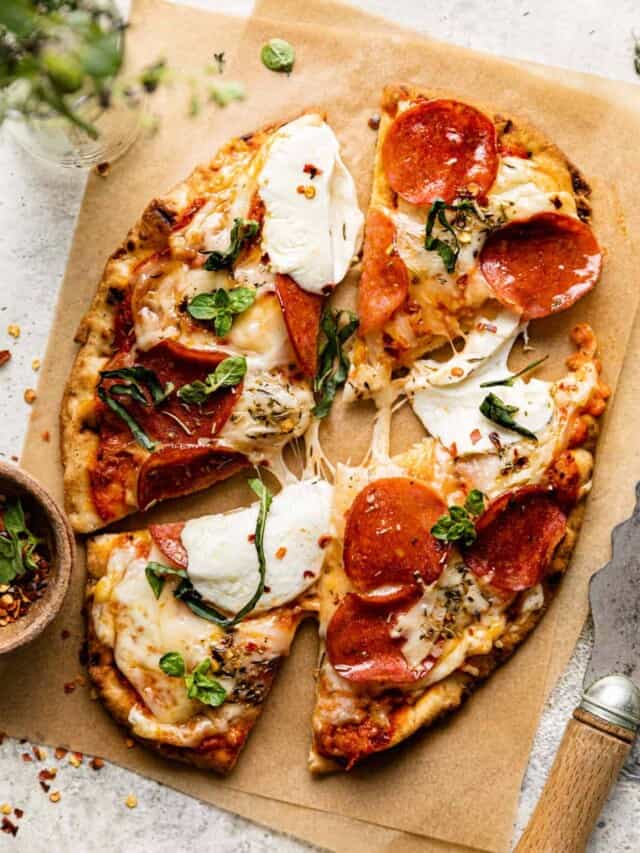 10 Minute Pepperoni Flatbread - Bites with Bri