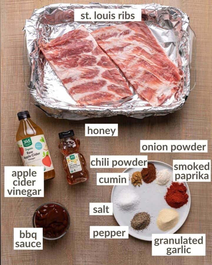 BBQ St. Louis Ribs in the Oven - Bites with Bri