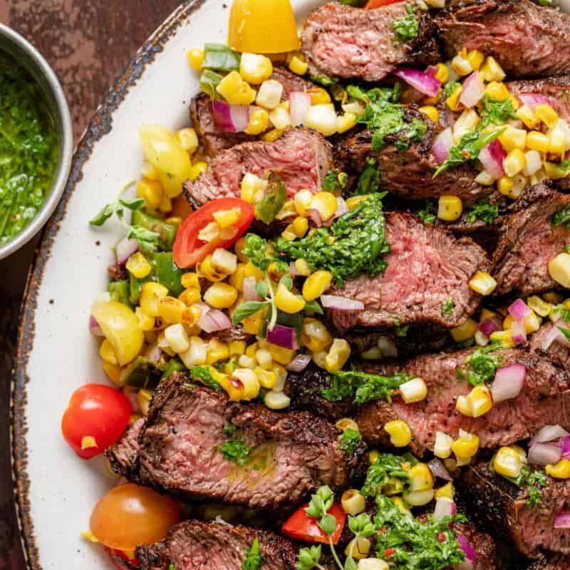 Picanha Steak Recipe with Chimichurri & Corn - Bites with Bri