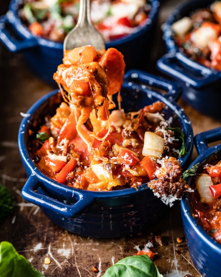 Pizza Bowl Recipe (Low Carb or Keto) - Bites with Bri