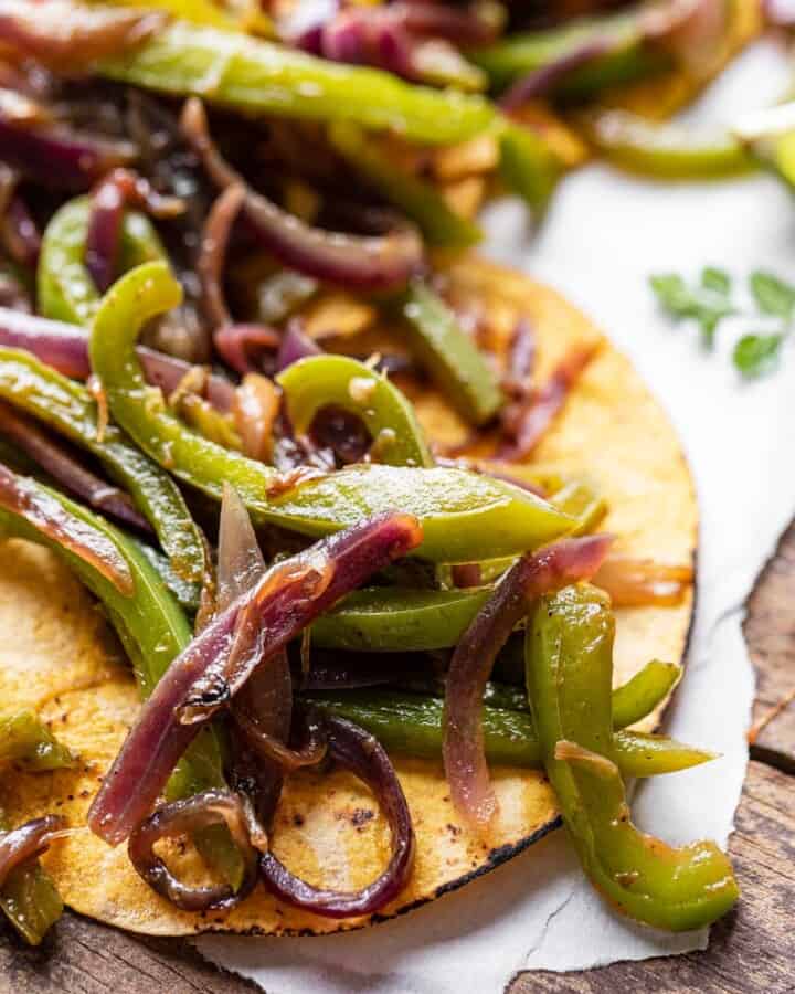 Fajita Veggies (Chipotle) - Bites with Bri