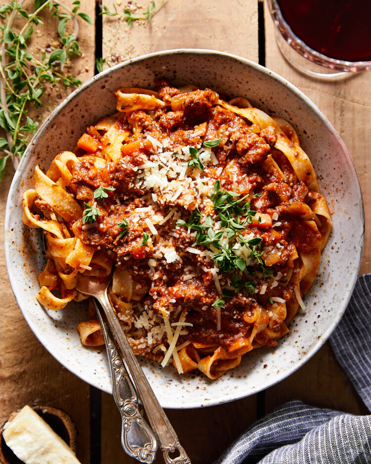Creamy Bolognese - Bites with Bri