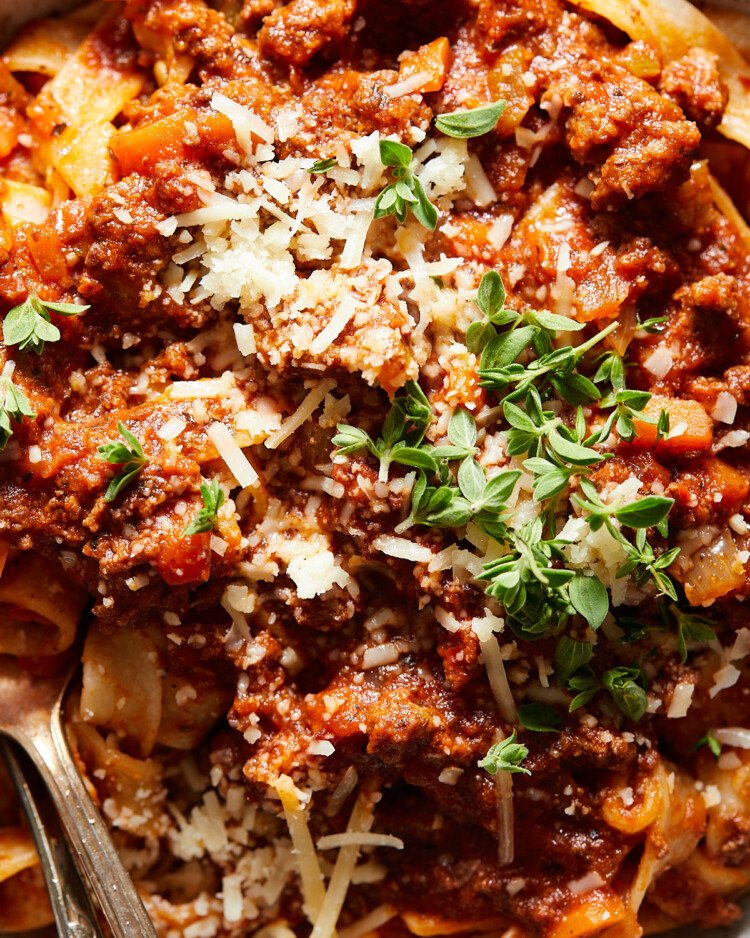 Creamy Bolognese - Bites with Bri