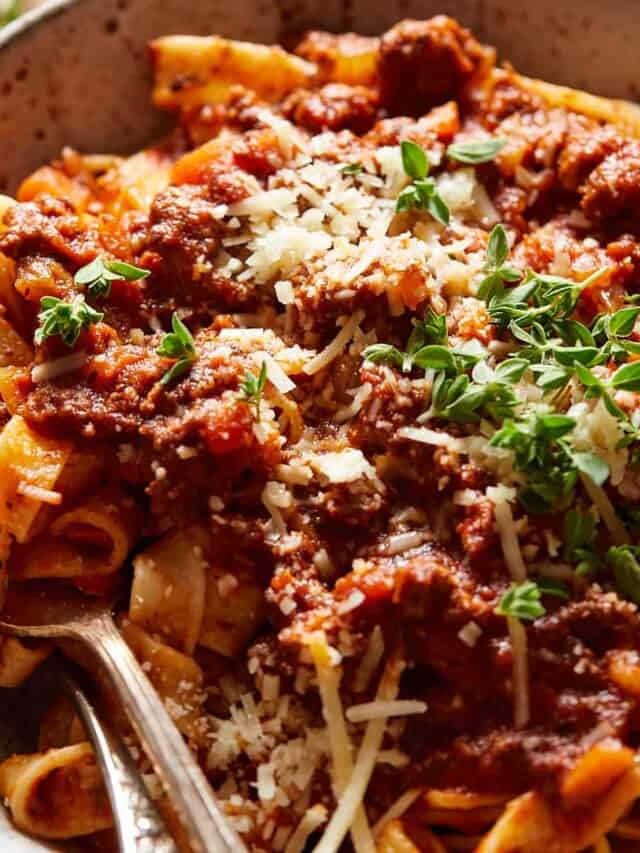 Creamy Bolognese - Bites with Bri