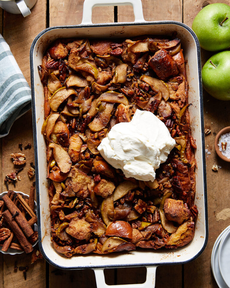 Apple Bread Pudding - Bites with Bri