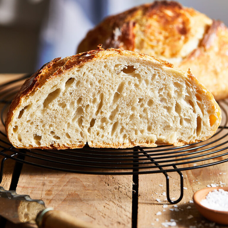 Easy Rustic Bread Recipe (Only 4 Ingredients & No-Knead!) - Bites with Bri