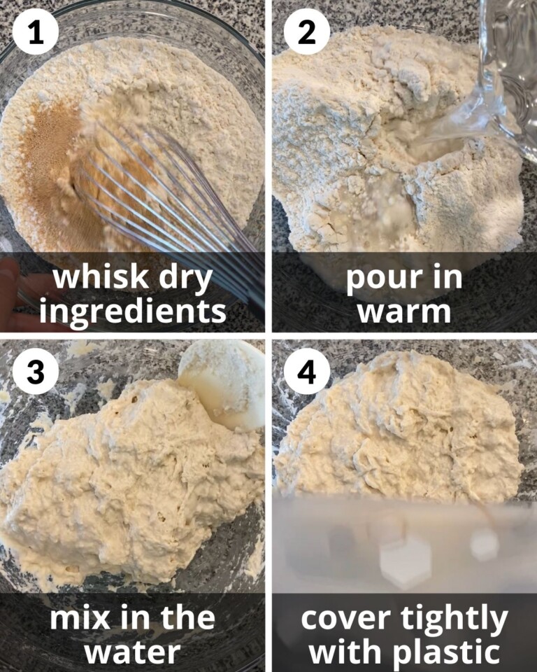 Easy Rustic Bread Recipe (Only 4 Ingredients & No-Knead!) - Bites with Bri