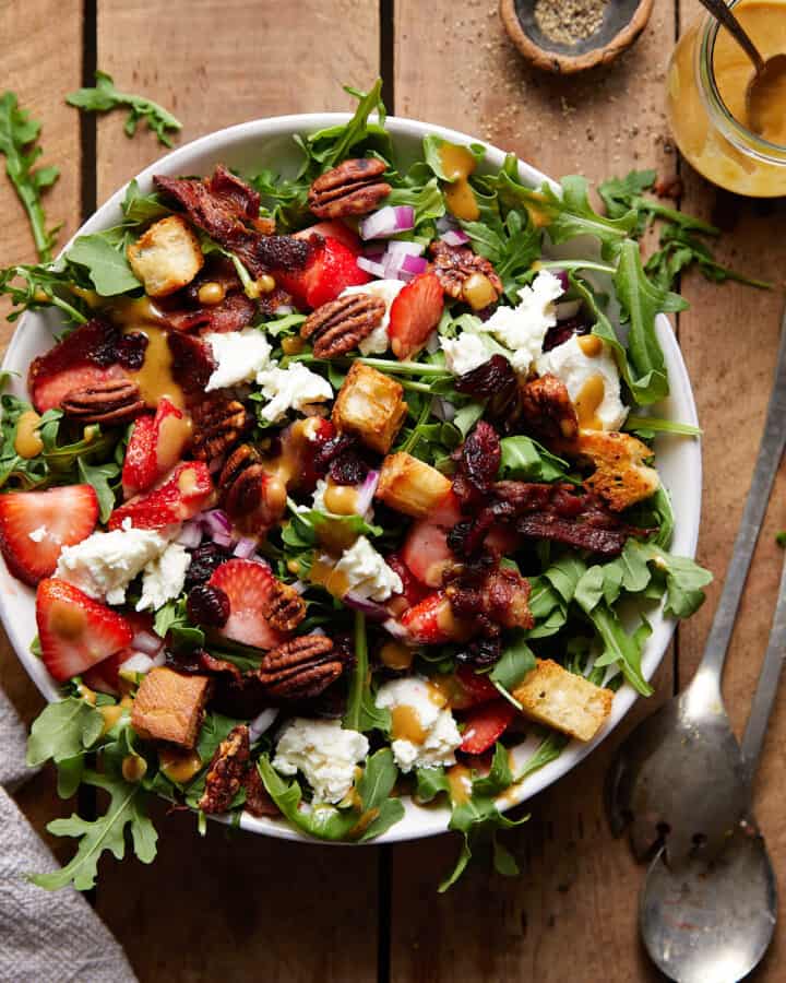 Goat Cheese Salad with Arugula - Bites with Bri