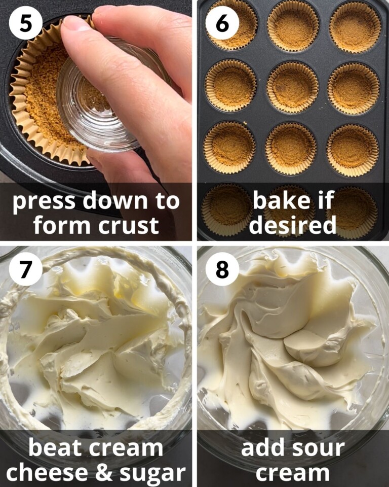 Mini No Bake Cheesecakes - Bites with Bri