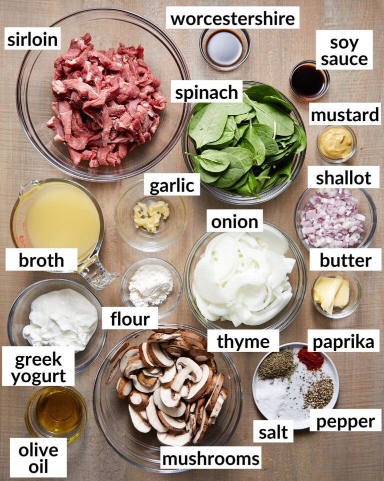 Healthy Beef Stroganoff - Bites with Bri