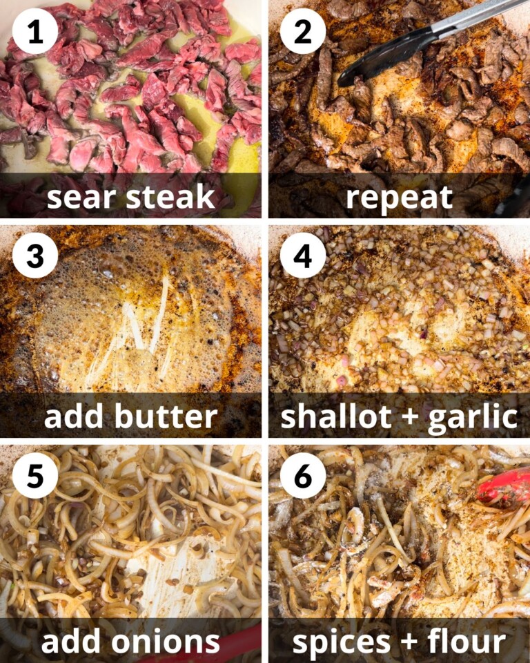 Healthy Beef Stroganoff - Bites with Bri
