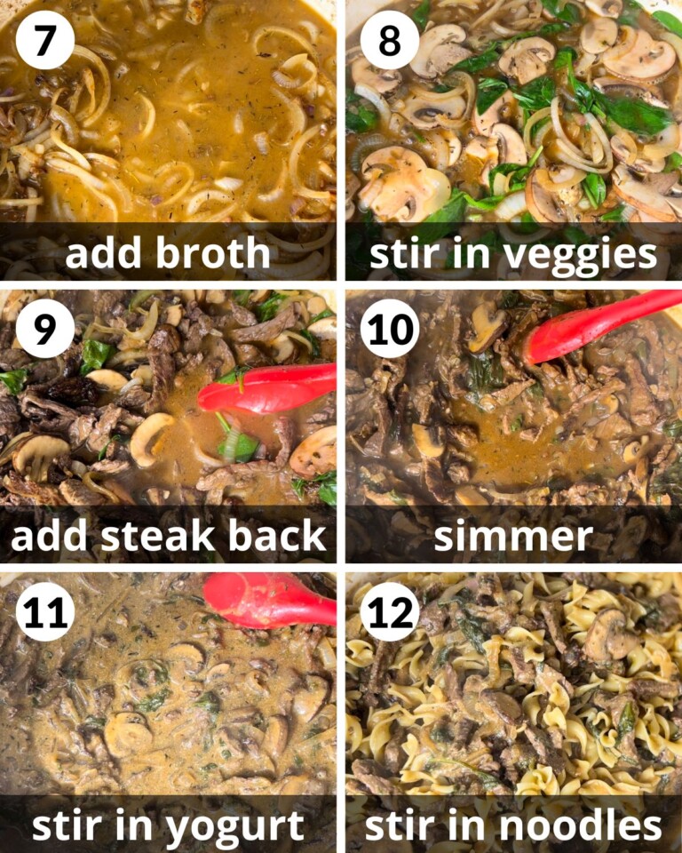 Healthy Beef Stroganoff - Bites with Bri