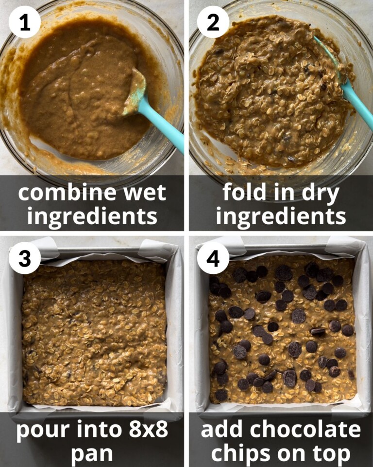 Peanut Butter Banana Bars - Bites with Bri