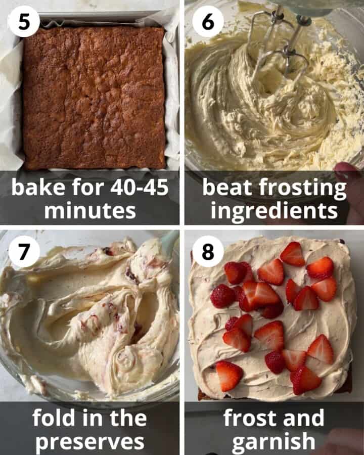 Easy Strawberry Snack Cake - Bites with Bri