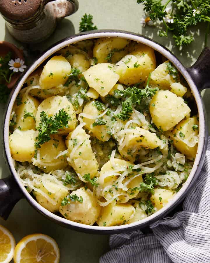 Lebanese Potato Salad - Bites with Bri