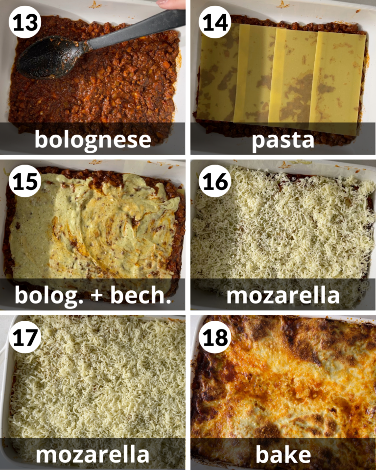 Lasagna with Béchamel Sauce - Bites with Bri