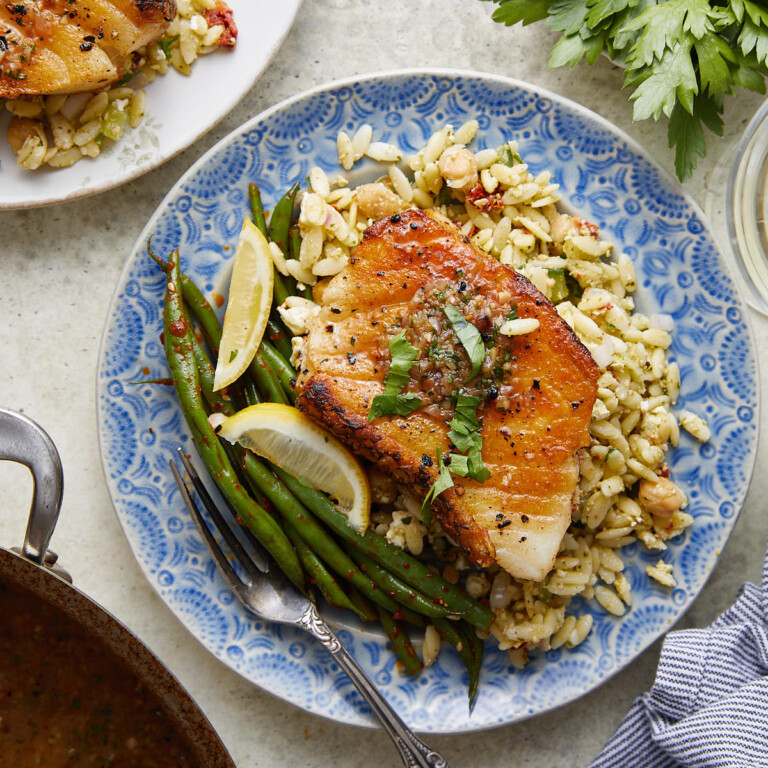 Pan Seared Chilean Sea Bass Recipe - Bites with Bri