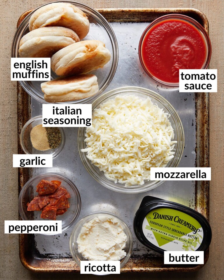 Air Fryer English Muffins Pizzas (10 minutes) - Bites with Bri