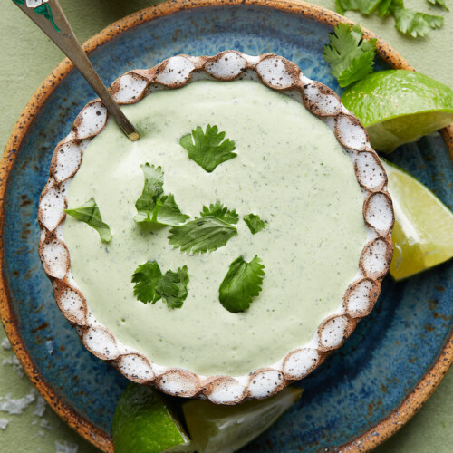 The Best Poblano Cream Sauce (Roasted) - Bites with Bri