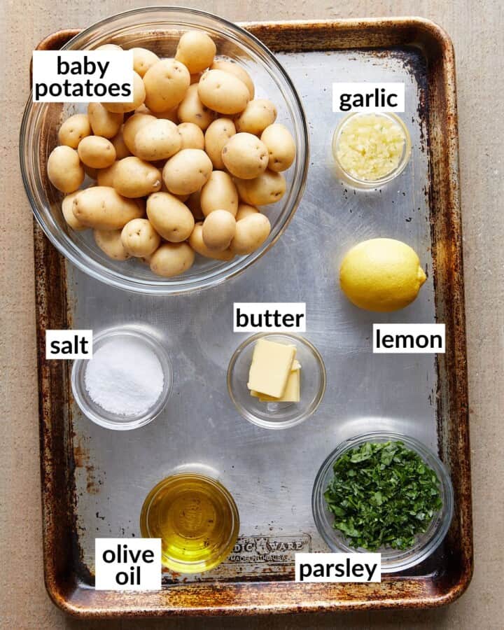 Garlic Parsley Potatoes - Bites with Bri