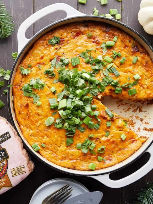 Ham And Cheese Hash Brown Casserole Bites With Bri