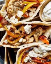 Easy Chicken Pita Pockets - Bites with Bri