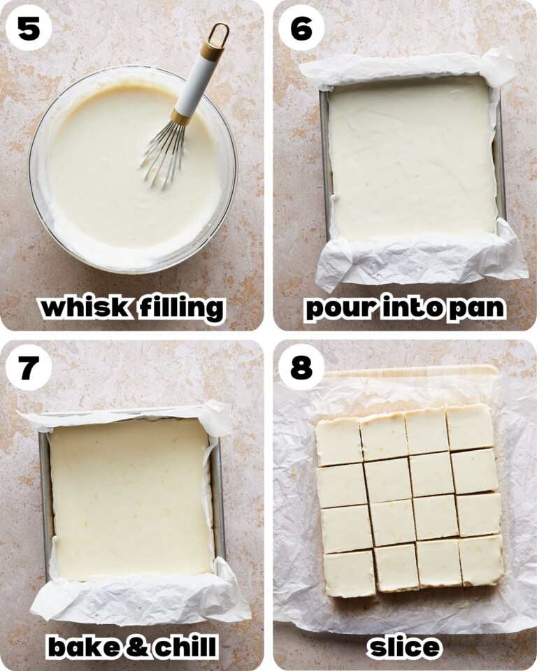 Lemon Bars with Graham Cracker Crust & Condensed Milk - Bites with Bri