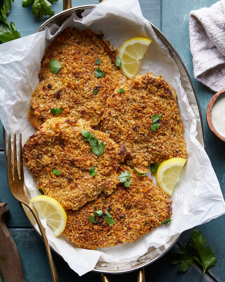 Crispy Baked Chicken with Panko Breading (Easy) - Bites with Bri