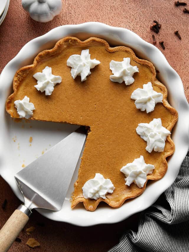 Easy Cream Cheese Pumpkin Pie - Bites with Bri