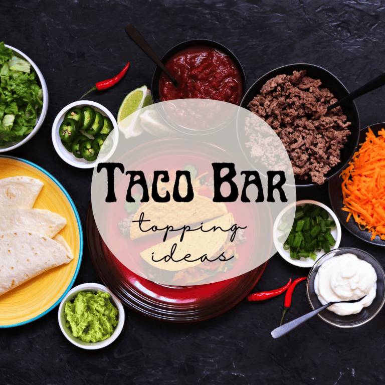 Taco Bar Topping Ideas (Feed a Crowd or Party) - Bites with Bri