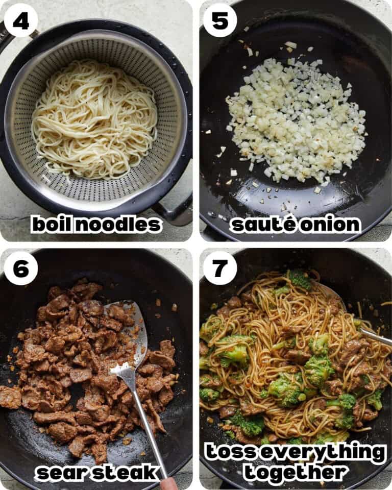 Easy Beef and Broccoli Noodles Stir Fry - Bites with Bri