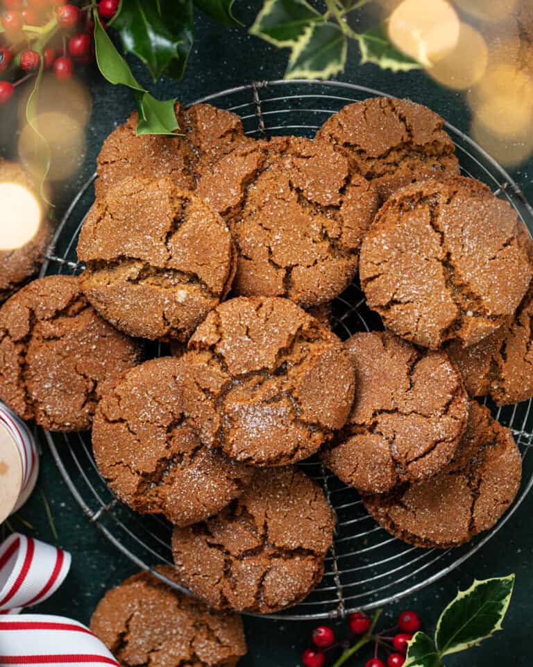 Old Fashioned Ginger Snaps Recipe (Chewy) - Bites with Bri