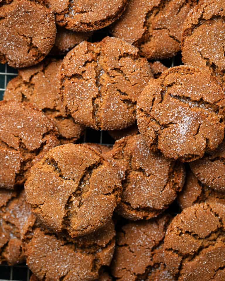 Old Fashioned Ginger Snaps Recipe (Chewy) - Bites with Bri