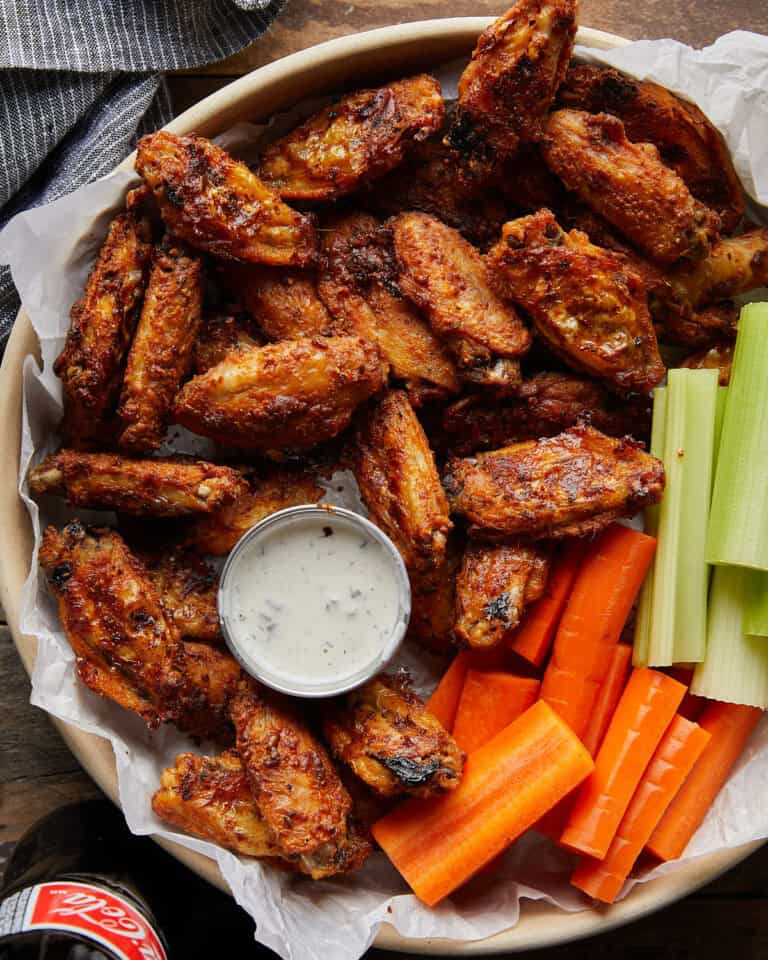 Crispy Blackened Wings Recipe - Bites with Bri