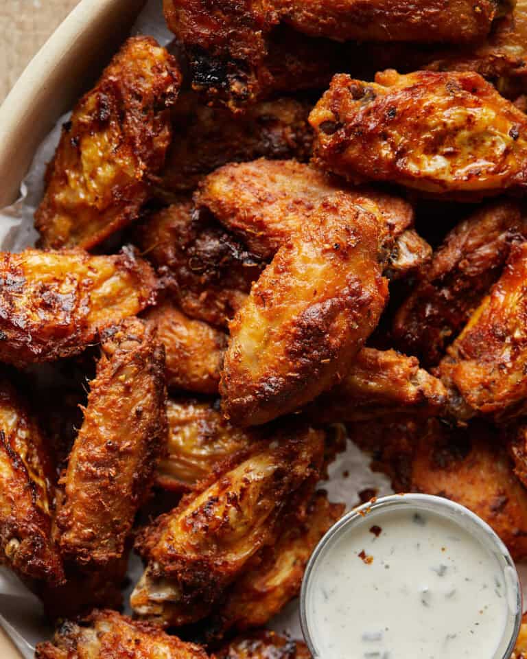 Crispy Blackened Wings Recipe - Bites with Bri
