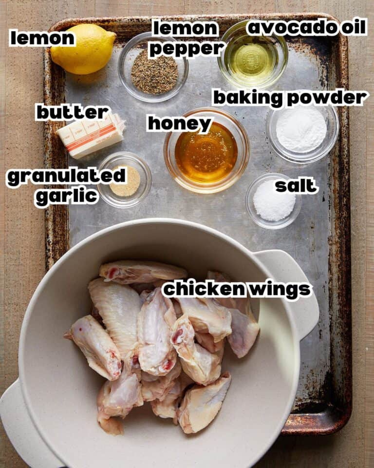 Honey Lemon Pepper Wings - Bites with Bri