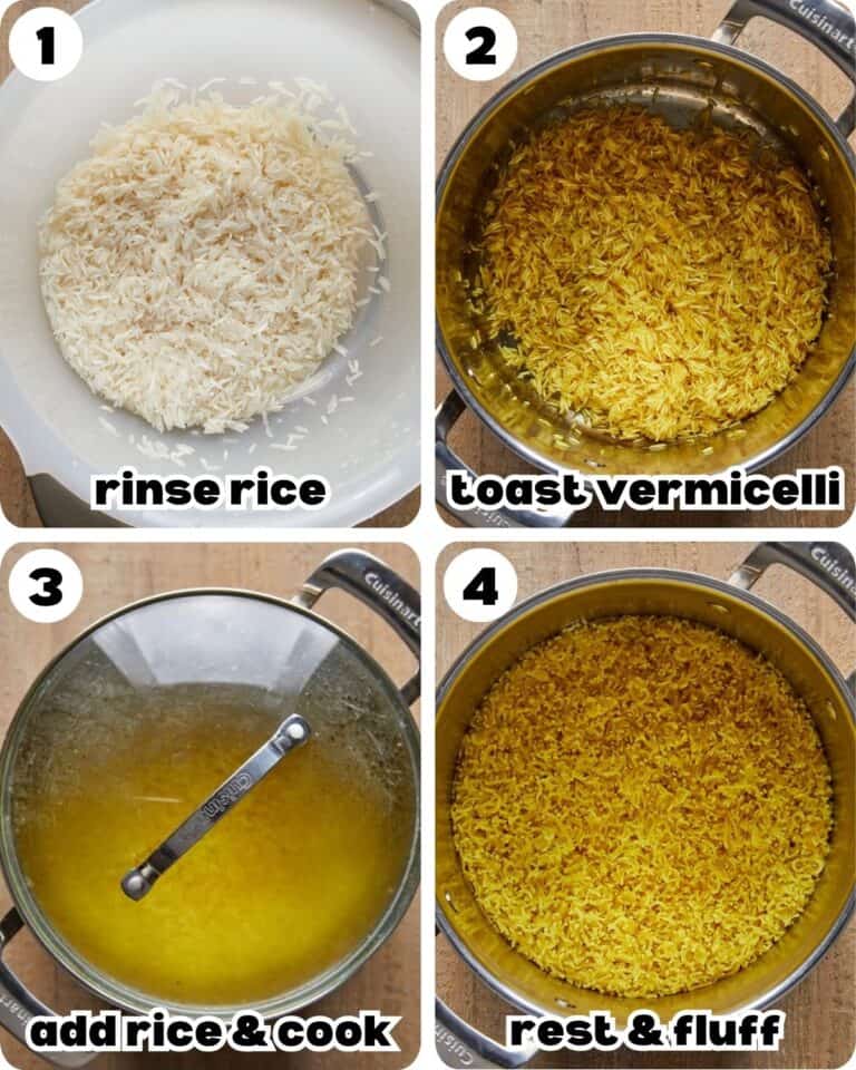 Easy Yellow Rice Recipe (with Vermicelli) - Bites with Bri