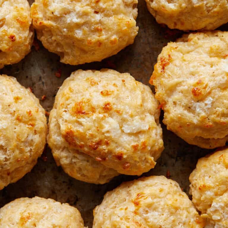 Easy Cheddar Drop Biscuits - Bites with Bri
