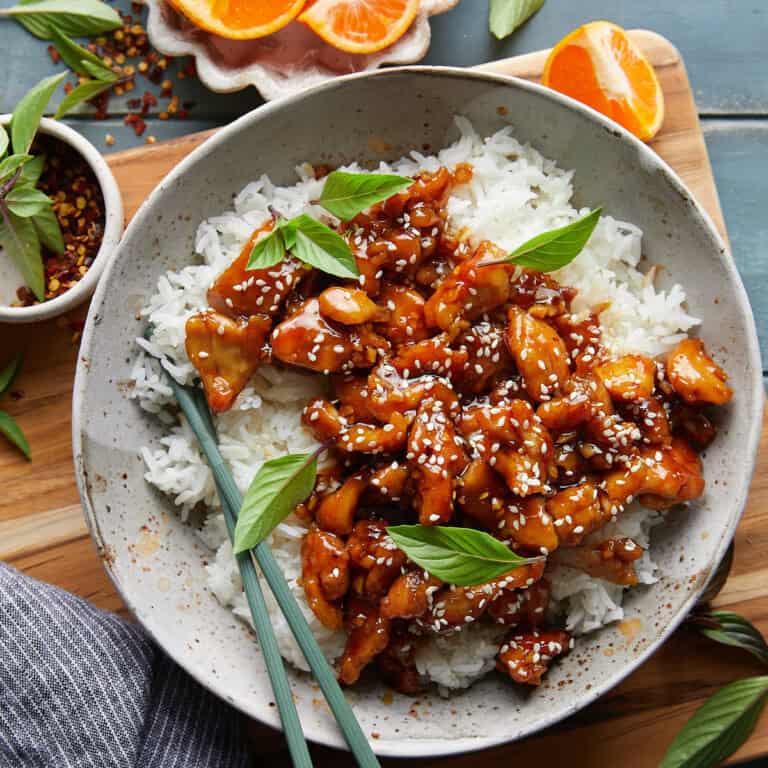 Easy Orange Chicken Recipe (No Deep Frying) - Bites with Bri