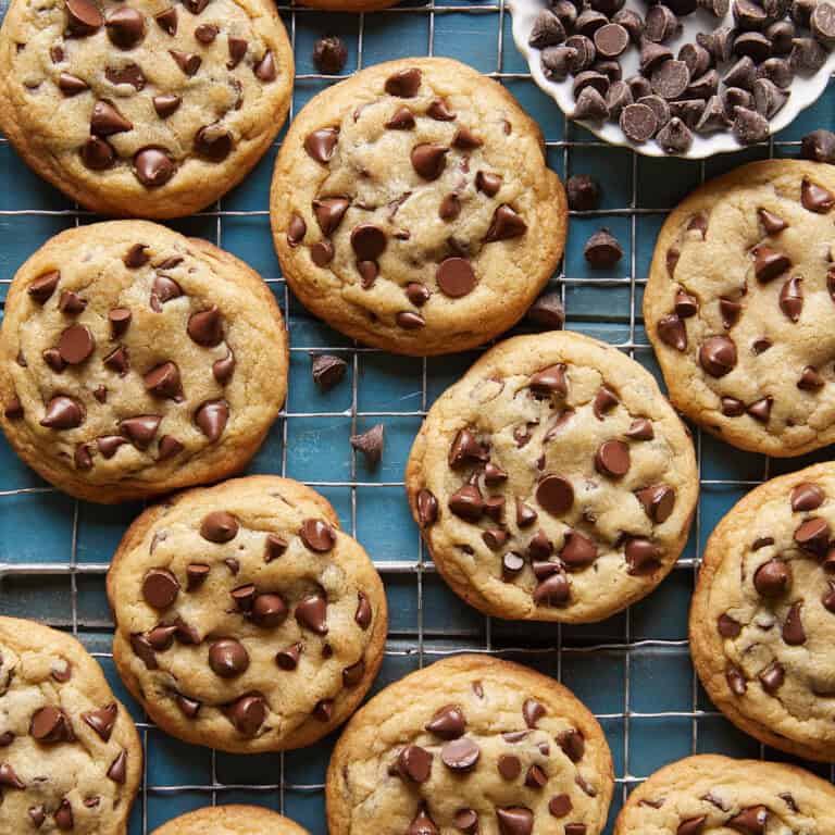 No-Chill Chocolate Chip Cookies (Easy) - Bites with Bri